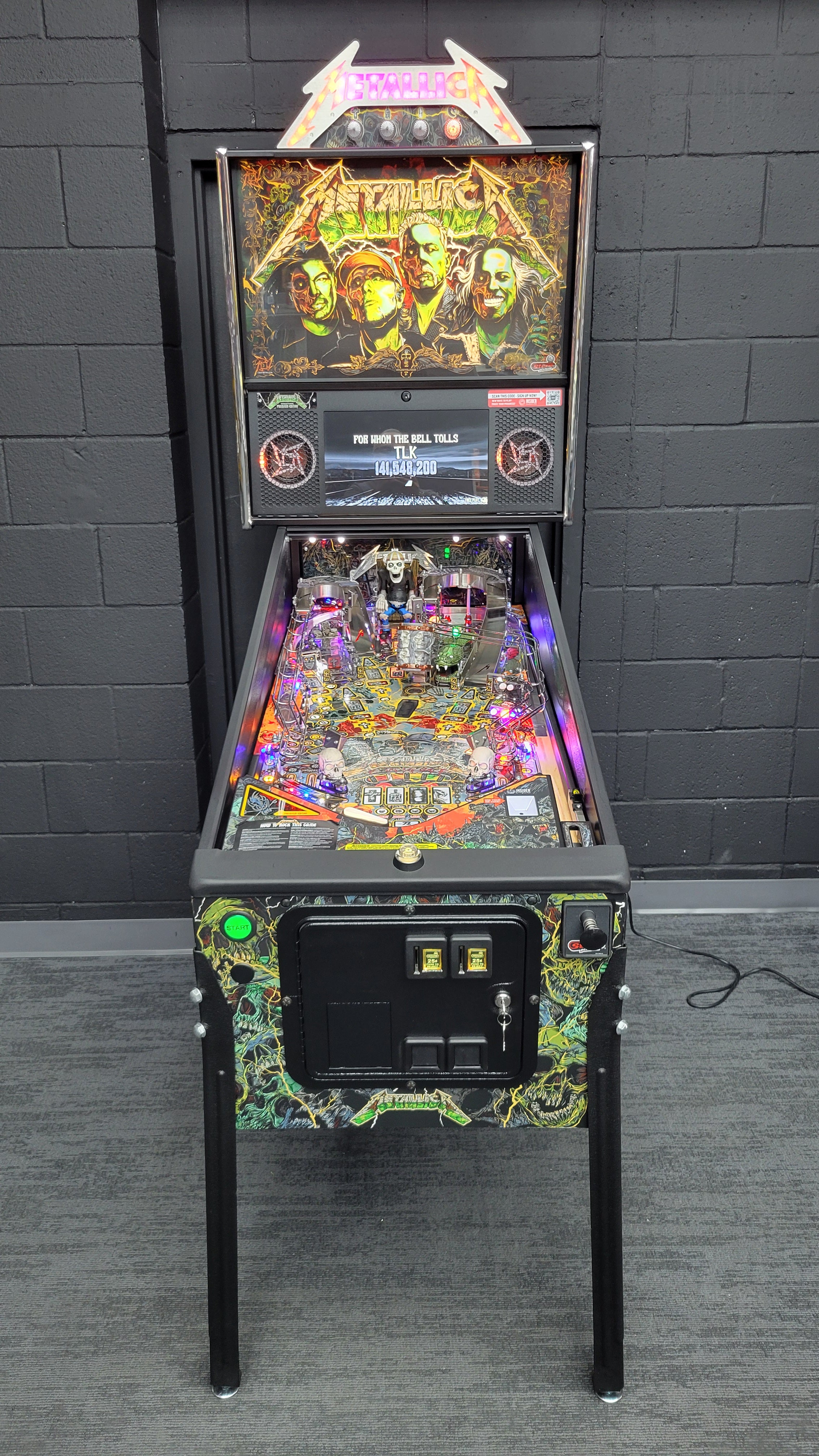 Stern Metallica Remastered Premium Pinball – San Diego Amusements